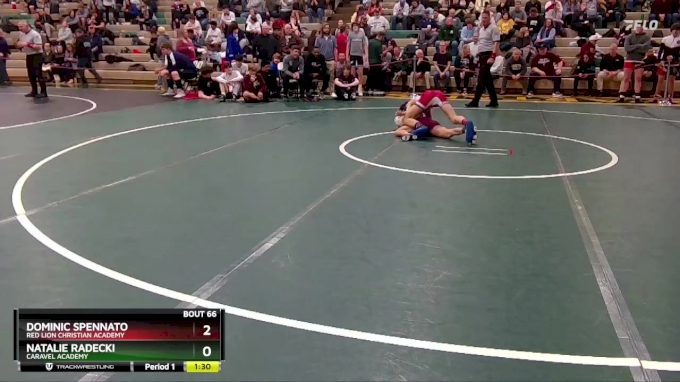 106 lbs Quarterfinal - Natalie Radecki, Caravel Academy vs Dominic ...