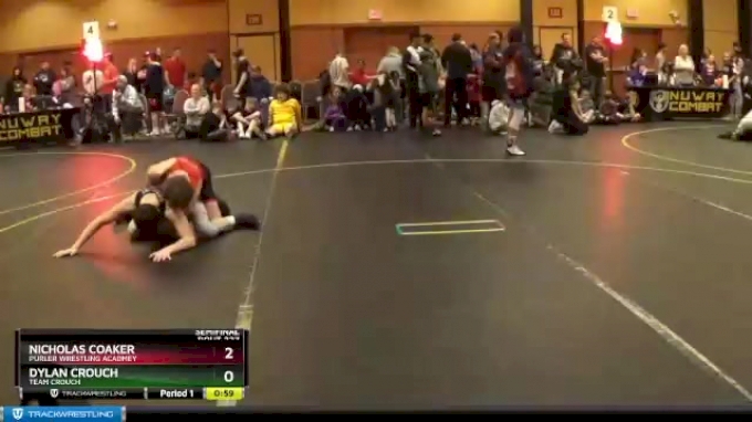 120 lbs Semifinal - Dylan Crouch, Team Crouch vs Nicholas Coaker ...