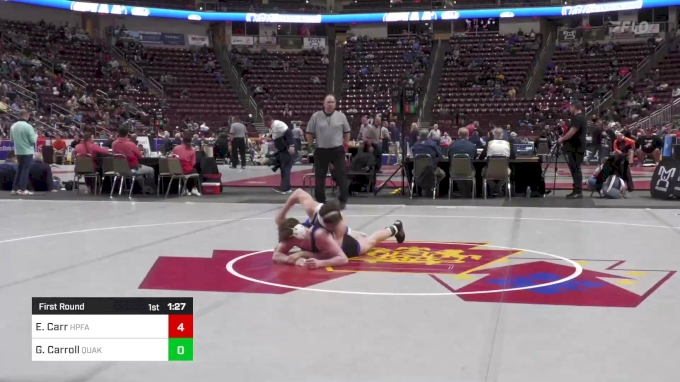 139 lbs First Round - Eli Carr, Hempfield Area vs Gavin Carroll, Quakertown