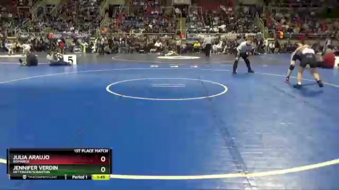 100 lbs 1st Place Match - Julia Araujo, Bismarck vs Jennifer Verdin ...