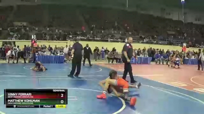 80 lbs Semifinal - Matthew Kohlman, High Ground Wrestling vs Vinny ...