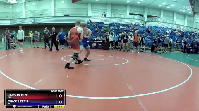 175 lbs Champ. Round 1 - Carson Mize, OH vs Chase Leech, IN