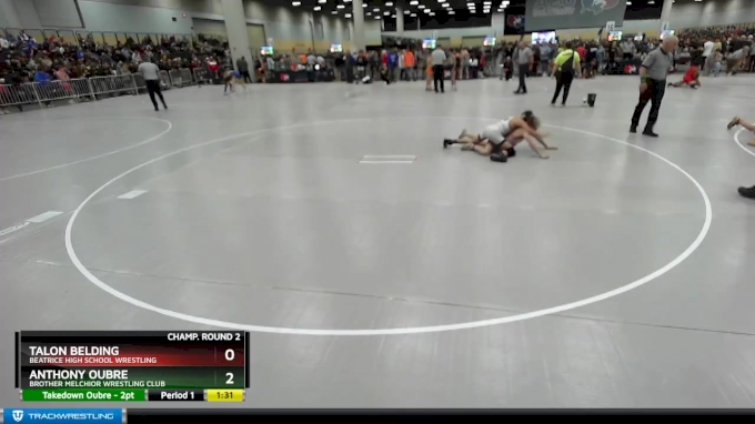113 lbs Champ. Round 2 - Talon Belding, Beatrice High School Wrestling ...