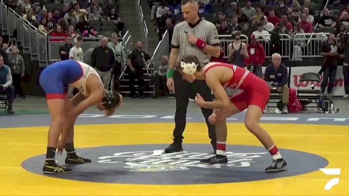 126 lbs Champ. Round 1 - Logan Frazier, Crown Point vs Jesus Aquino ...