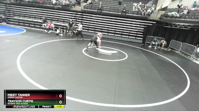 135 lbs Champ. Round 3 - Trayson Curtis, Kearns High School vs Mikey ...