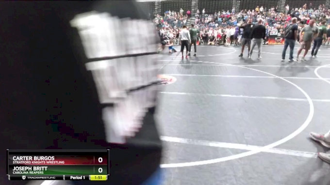 106 lbs Quarterfinal - Carter Burgos, Stratford Knights Wrestling vs ...