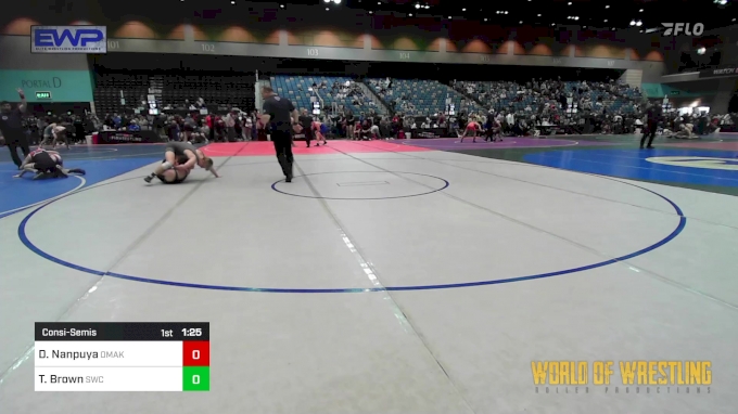 138 lbs Consolation - Darrell Nanpuya, Omak Wrecking Crew vs Teague ...