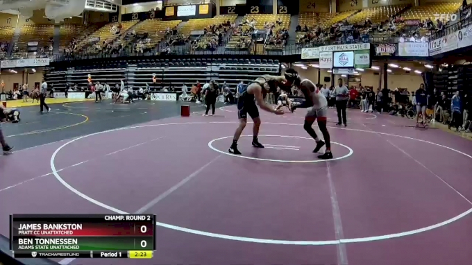 285 lbs Champ. Round 2 - Ben Tonnessen, Adams State Unattached vs James ...