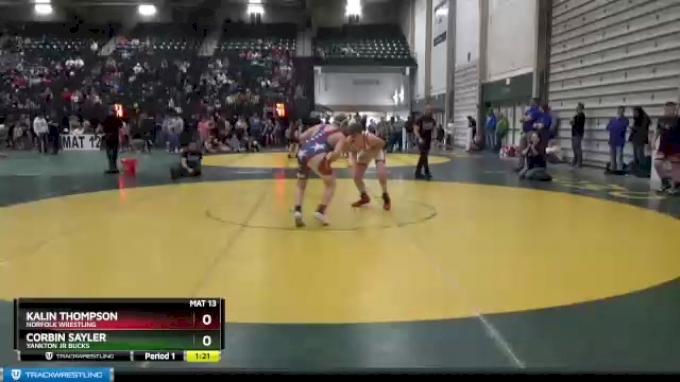 135 lbs Quarterfinal - CorBin Sayler, Yankton Jr Bucks vs Kalin ...