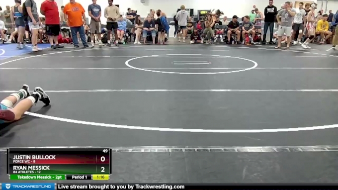 126 lbs Round 3 (4 Team) - Justin Bullock, Force WC vs Ryan Messick, 84 ...