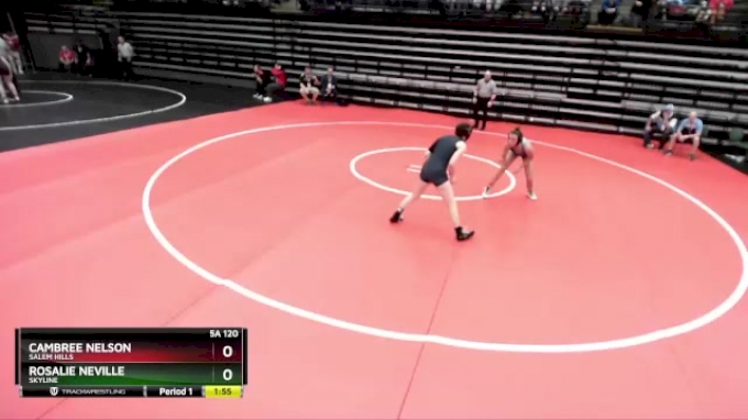 5A 120 lbs Champ. Round 1 - Rosalie Neville, Skyline vs Cambree Nelson ...