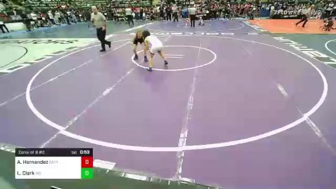 85 lbs Consi Of 8 #2 - Adelina Hernandez, Eastern Sabers Wrestling vs ...