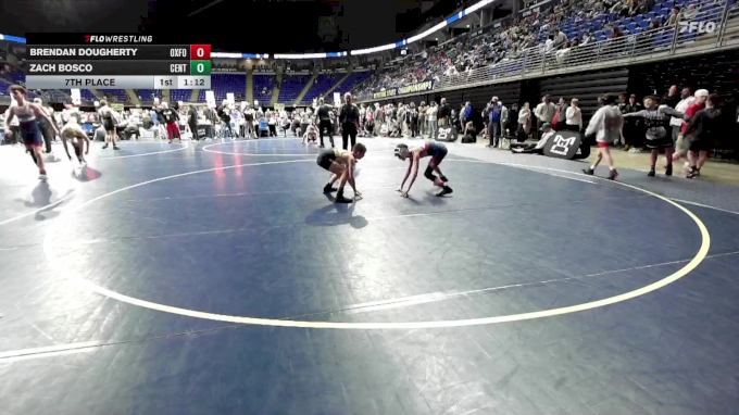 80 lbs 7th Place - Brendan Dougherty, Oxford vs Zach Bosco, Central Valley