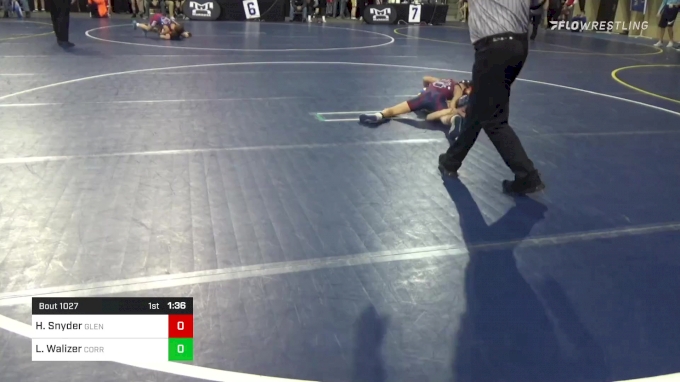 75 lbs Round Of 32 - Harrison Snyder, Glendale vs Landon Walizer, Corry