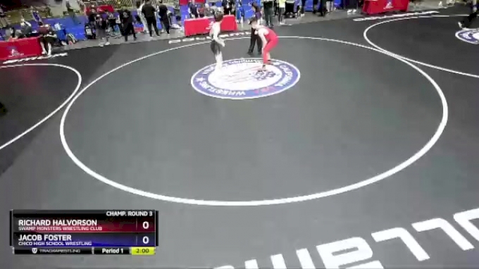 138 lbs Champ. Round 3 - Richard Halvorson, Swamp Monsters Wrestling ...