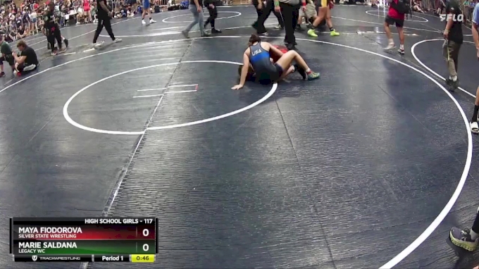 117 lbs Cons. Semi - Marie Saldana, Legacy Wc vs Maya Fiodorova, Silver ... 117 lbs Cons. Semi - Marie Saldana, Legacy Wc vs Maya Fiodorova, Silver ...