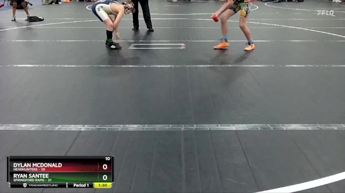 110 lbs Placement (4 Team) - Dylan McDonald, Headhunters vs Ryan Santee ...