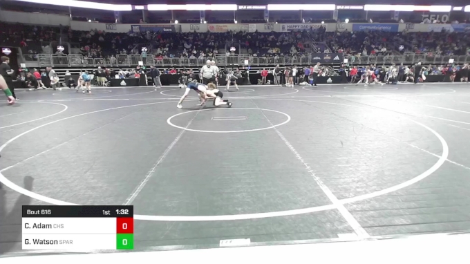 143 lbs Quarterfinal - Chase Adam, Canton, SD vs Gavin Watson, Sparta ...