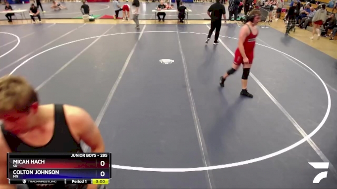 285 lbs Champ. Round 1 - Micah Hach, SD vs Colton Johnson, MN