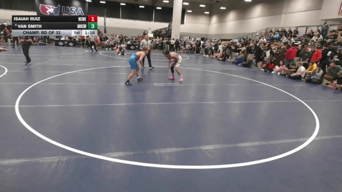 126 lbs Champ. Rd Of 32 - Isaiah Ruiz, New Mexico vs Van Smith, Mustang ...