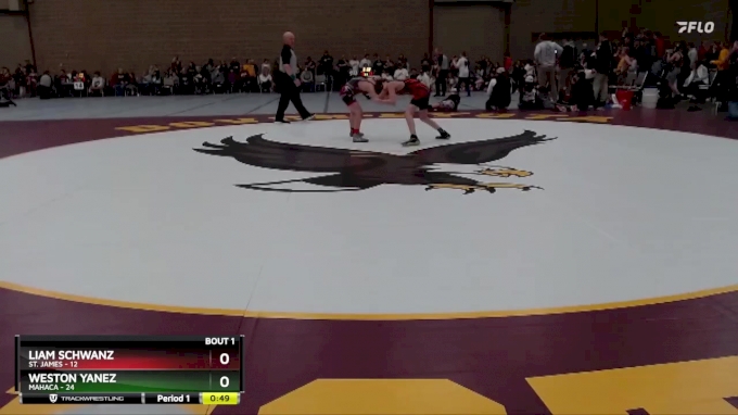 80 lbs Semis (4 Team) - Liam Schwanz, St. James vs Weston Yanez, MAHACA