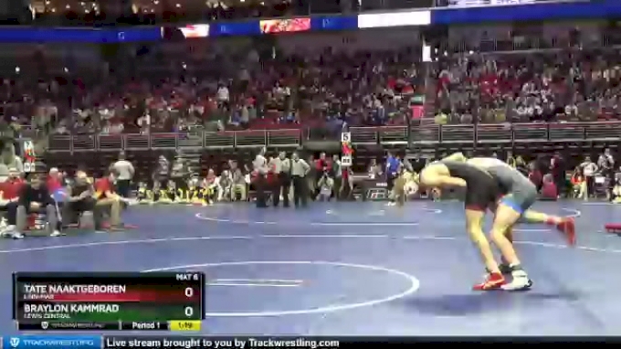 3 lbs Quarterfinal - Tate Naaktgeboren, Linn-Mar vs Braylon Kammrad ...