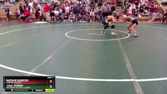 106 lbs Cons. Semi - Natalie Radecki, Caravel Academy vs Cole Perrin ...