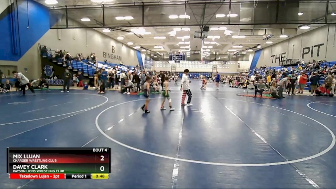 62-64 lbs Round 1 - Davey Clark, Payson Lions Wrestling Club vs Mix ...