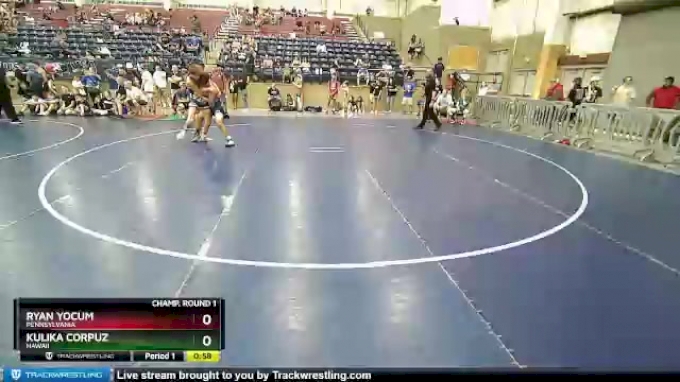 120 lbs Champ. Round 1 - Kulika Corpuz, Hawaii vs Ryan Yocum, Pennsylvania