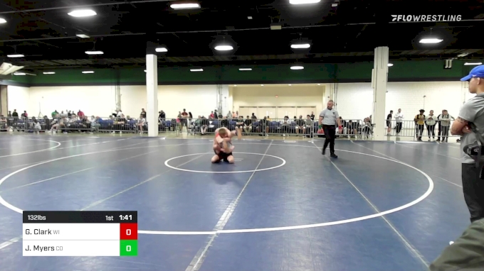 132 lbs Round Of 32 - Greyson Clark, WI vs Jacob Myers, CO