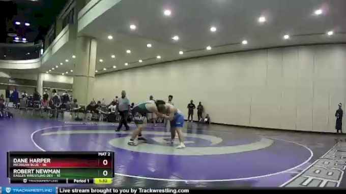 285 lbs Round 5 (10 Team) - Dane Harper, Michigan Blue vs Robert Newman ...