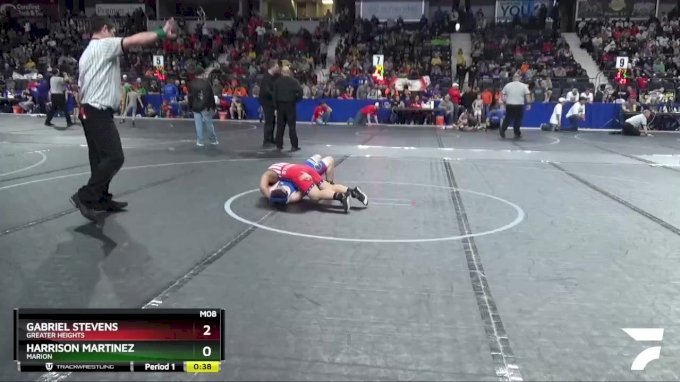 95 lbs Cons. Round 1 - Harrison Martinez, Marion vs Gabriel Stevens ...