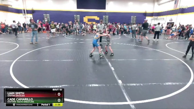 58 lbs Quarterfinal - Liam Smith, Gaston Grizzlies vs Cade Camarillo ...