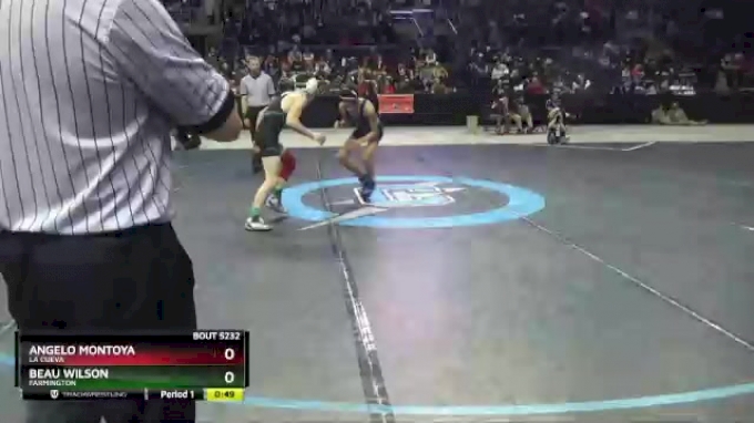 5A 113 lbs Cons. Round 2 - Beau Wilson, Farmington vs Angelo Montoya ...