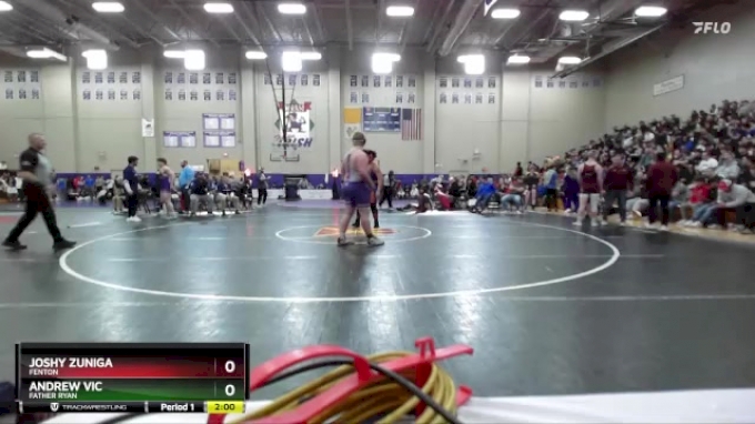 285 lbs Champ. Round 1 - Joshy Zuniga, Fenton vs Andrew Vic, Father Ryan