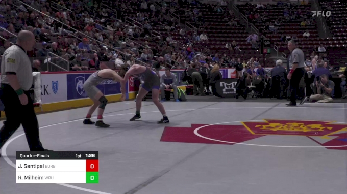 139 lbs Quarterfinal - Joey Sentipal, Burgettstown vs Reagan Milheim ...