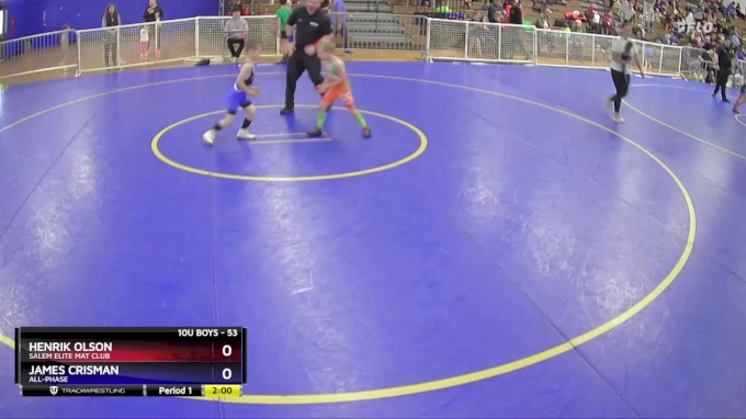 53 lbs Round 2 - Henrik Olson, Salem Elite Mat Club vs James Crisman ...
