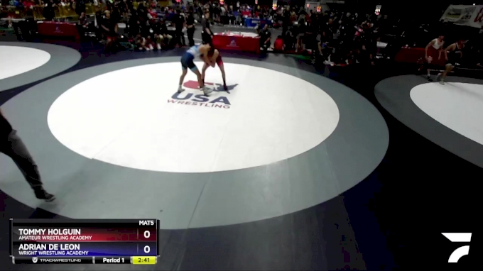 157 lbs Champ. Round 3 - Tommy Holguin, Amateur Wrestling Academy vs Adrian De Leon, Wright ...