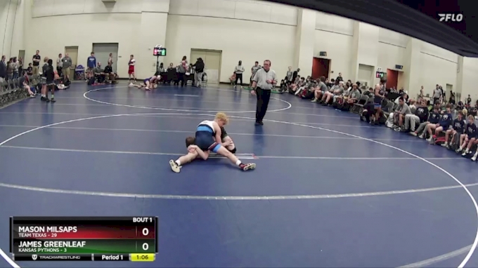 117 lbs Round 1 (6 Team) - Mason Milsaps, Team Texas vs James Greenleaf ...