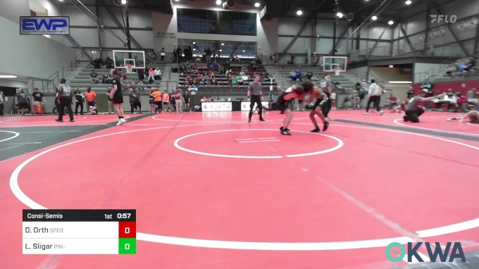 96-100 lbs Consolation - Derek Orth, Sperry Wrestling Club vs Logan ...