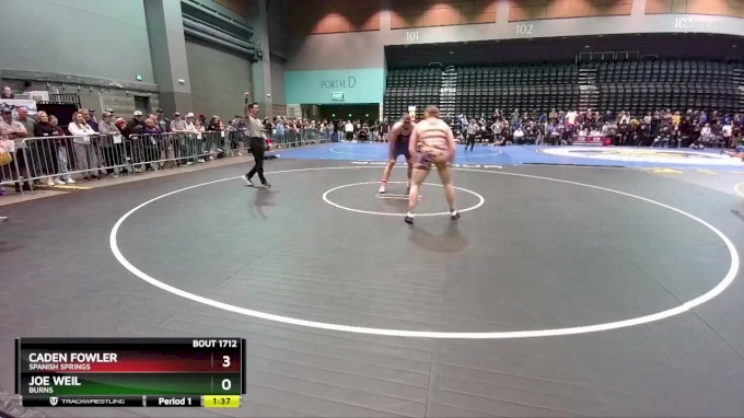 215 lbs Quarterfinal - Caden Fowler, Spanish Springs vs Joe Weil, Burns