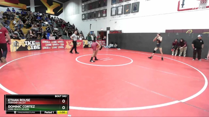 106 lbs Cons. Round 2 - Ethan Rouse, Parhump Valley vs Dominic Cortez ...