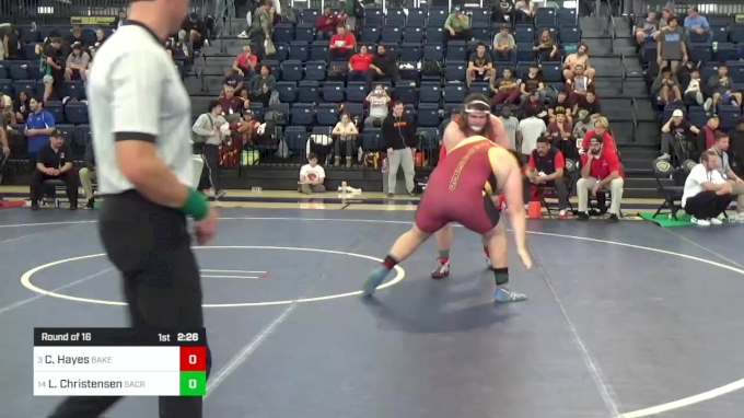 285 lbs Round Of 16 - Corbin Hayes, Bakersfield vs Luke Christensen ...
