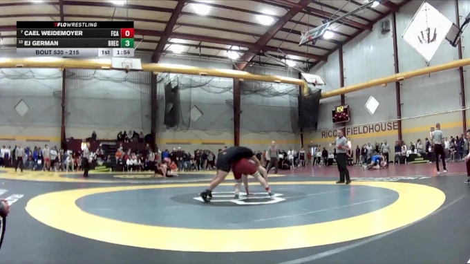 215 lbs Champ. Round 2 - Cael Weidemoyer, Faith Christian Academy vs Ej ...