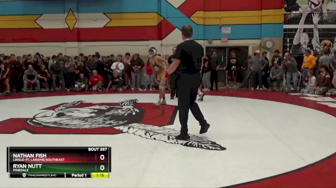 120 lbs 1st Place Match - Ryan Nutt, Pinedale vs Nathan Fish, Lingle-Ft ...
