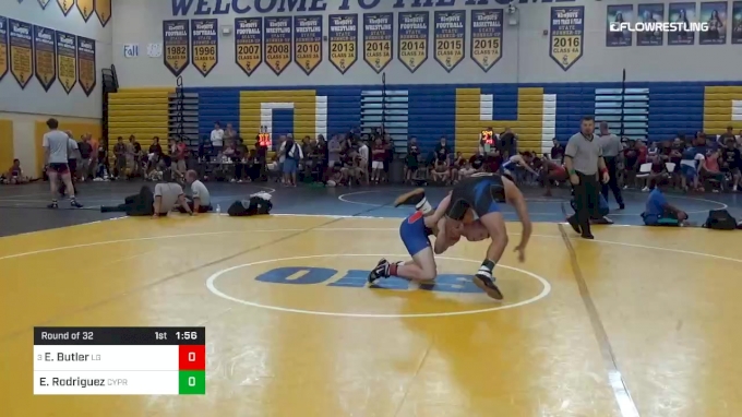 145 lbs Round Of 32 - Evan Butler, Lake Gibson vs Erik Rodriguez ...