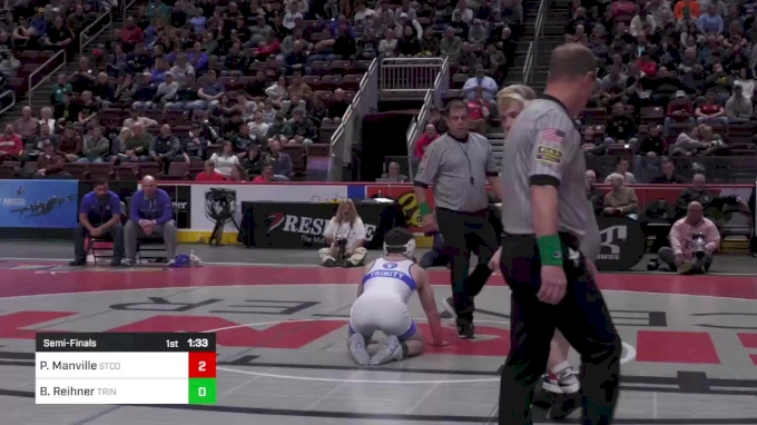 139 lbs Semifinal - Pierson Manville, State College vs Blake Reihner ...