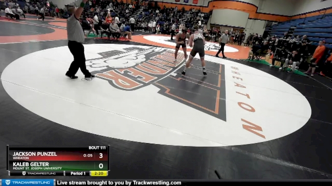 197 lbs Champ. Round 1 - Kaleb Gelter, Mount St. Joseph University vs ...