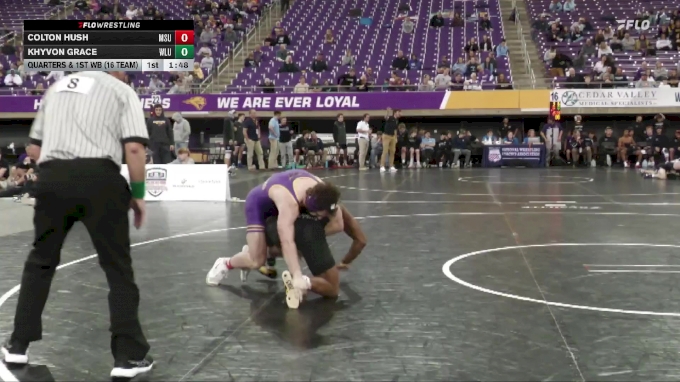 141 lbs Quarters & 1st Wb (16 Team) - Khyvon Grace, West Liberty vs ...