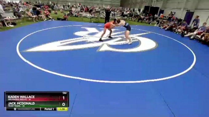 132 lbs 2nd Wrestleback (16 Team) - Kaden Wallace, Oklahoma Red FS vs ...